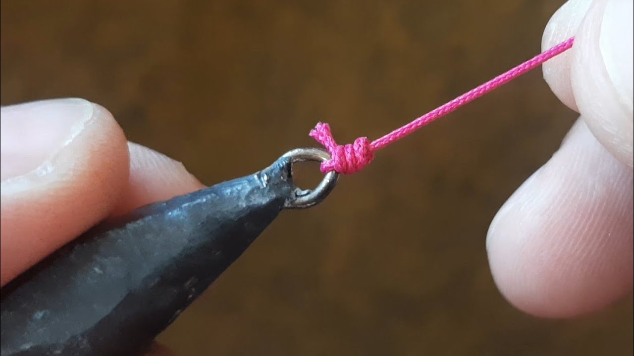 It turns out this is the most appropriate way to tie a sinker - YouTube