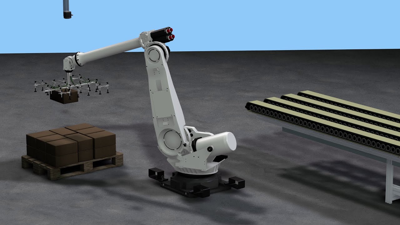 ifm O3D3xx. Full-Layer Depalletizing - YouTube