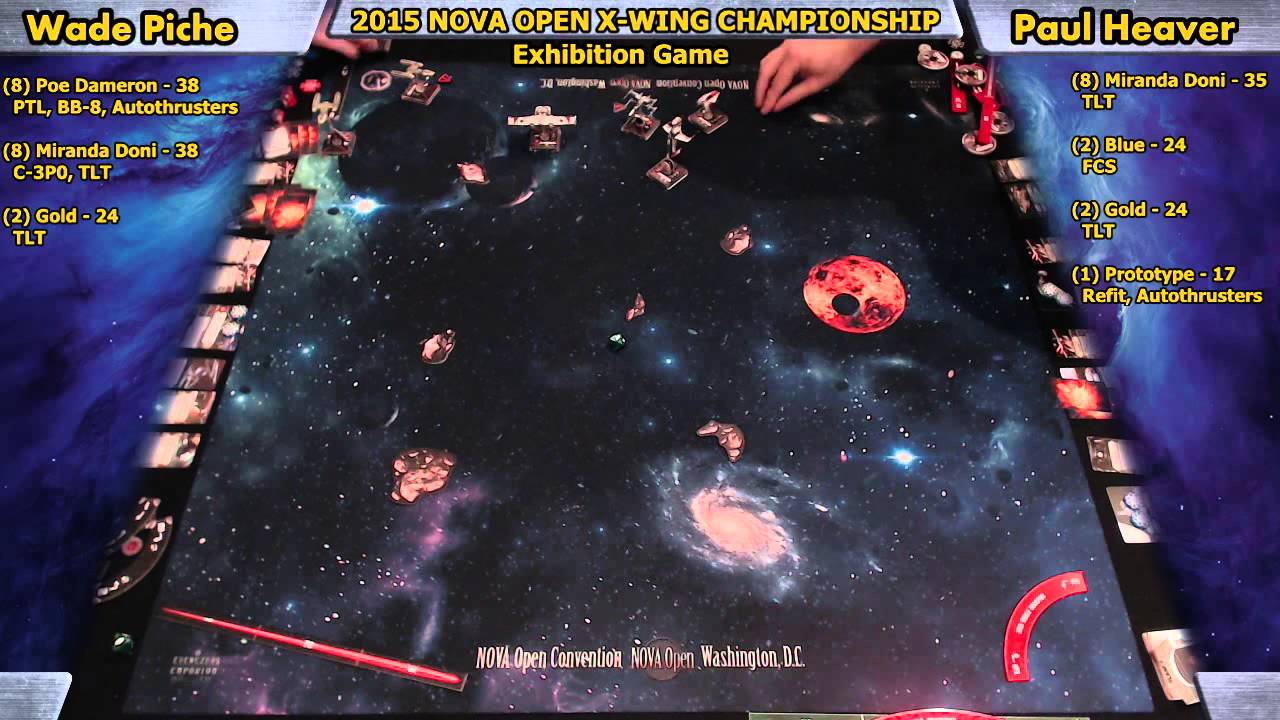 X-Wing Miniatures New Core Set Exhibition Game, Wade Piche vs. Paul ...