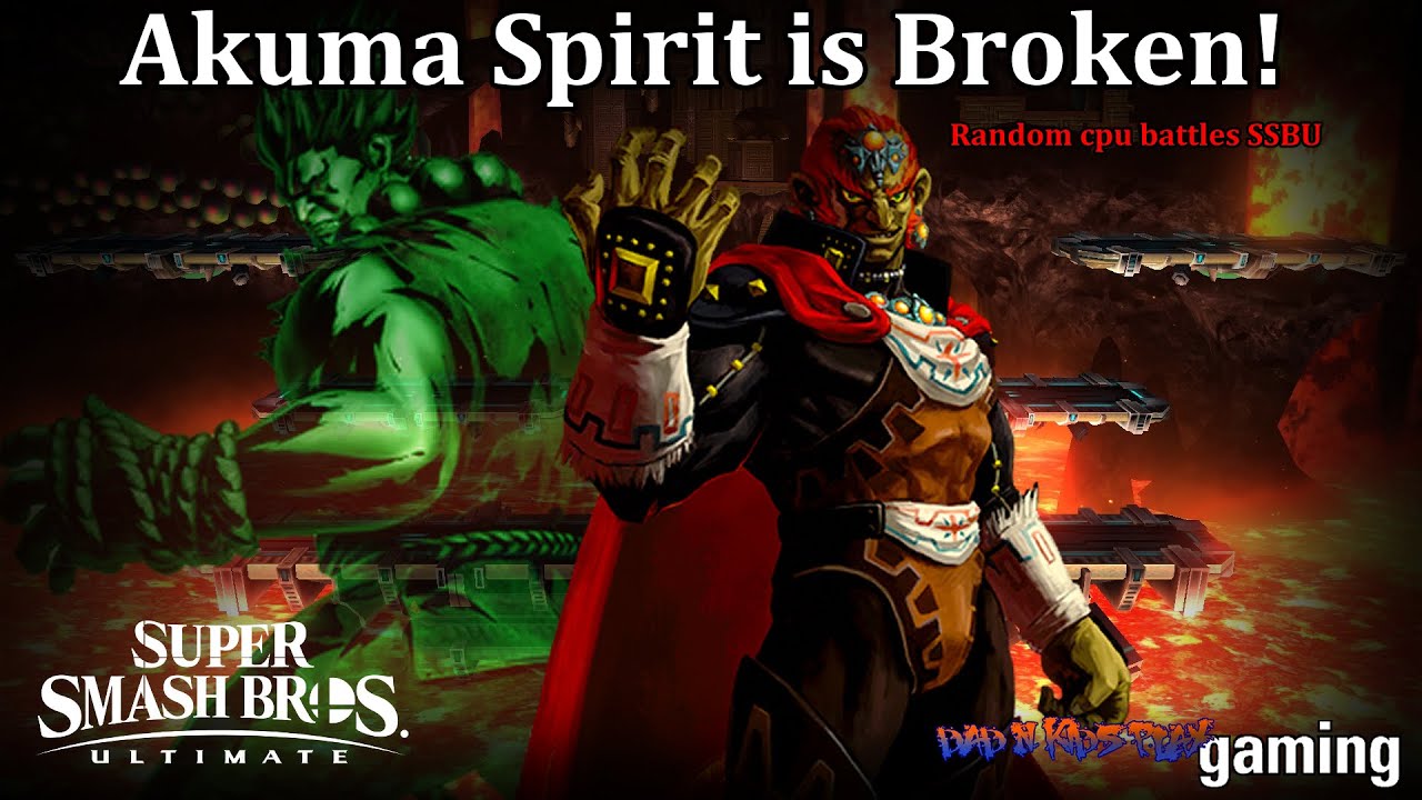 Akuma Spirit is Broken! Random cpu battles SSBU - YouTube
