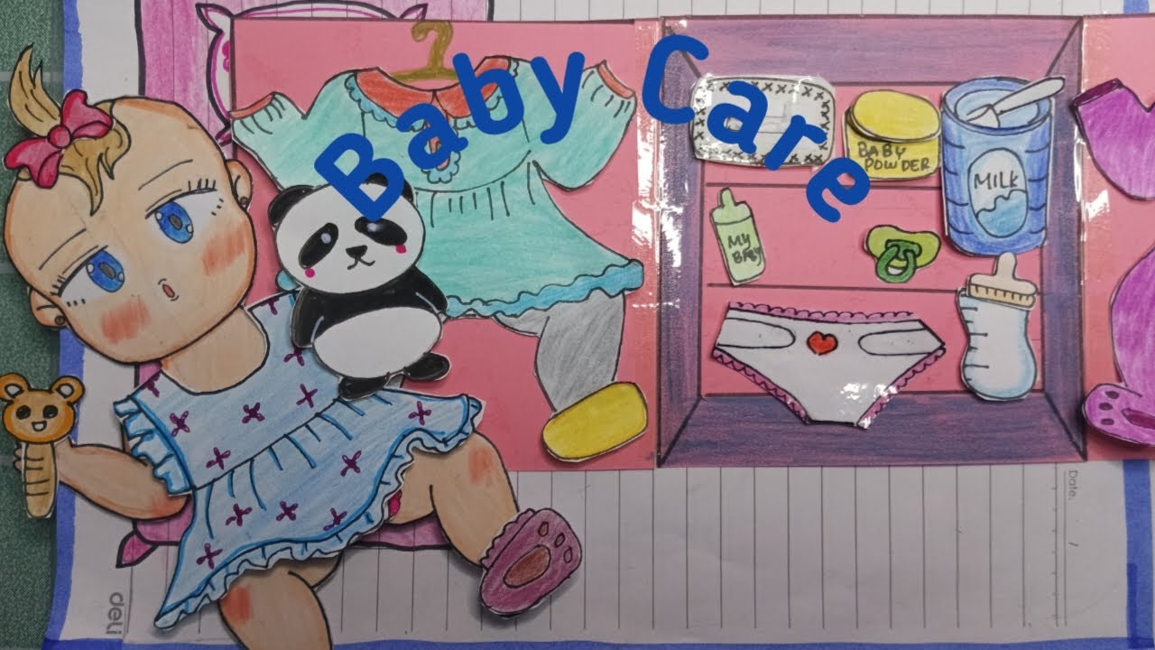 [😍Paper diy😍] Babysitting 👶Baby care| 아기 돌보기 || 보모 || paper play ...