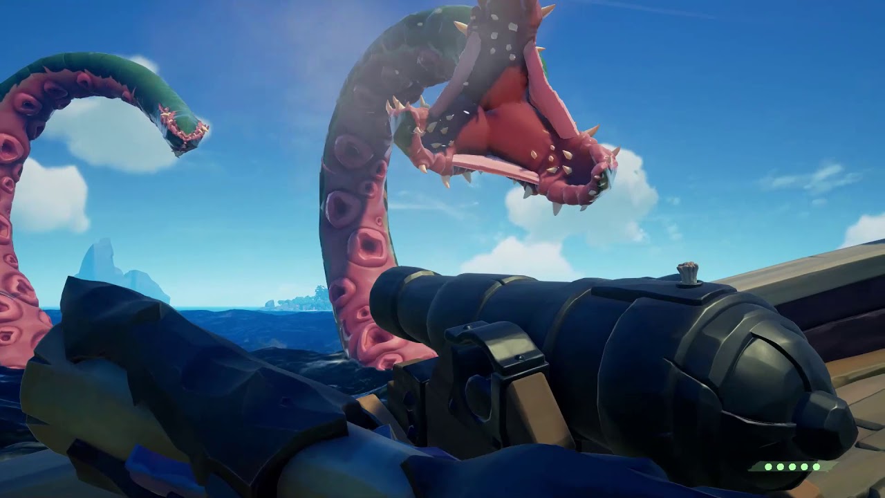 First Kraken encounter on Sea of Thieves - YouTube