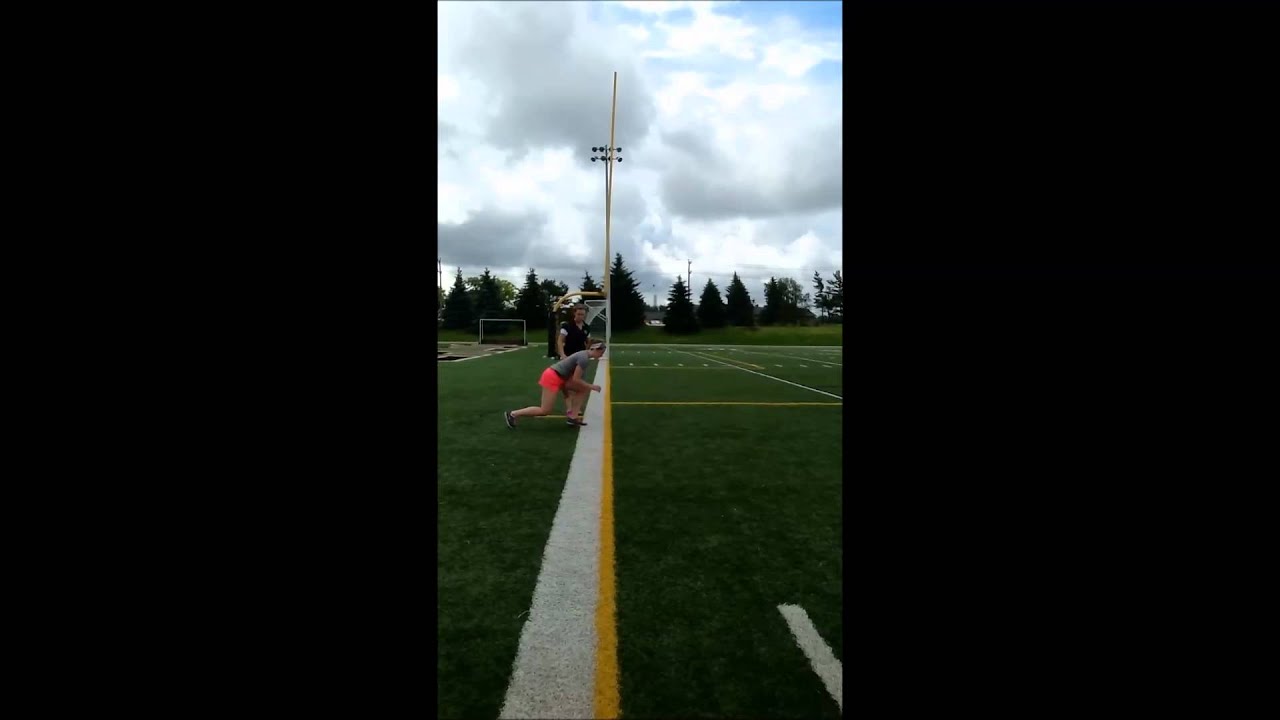 Split Stance Sprint Start - YouTube