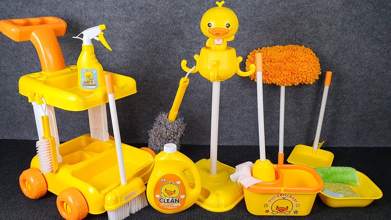 8 Minutes Satisfying with Unboxing Super Cute Yellow Duckie Cleaning ...