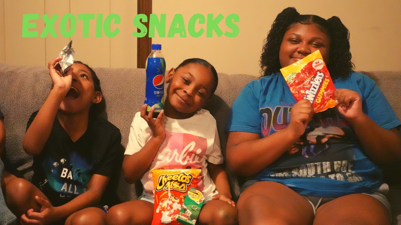Trying EXOTIC SNACKS for the first time!! - YouTube