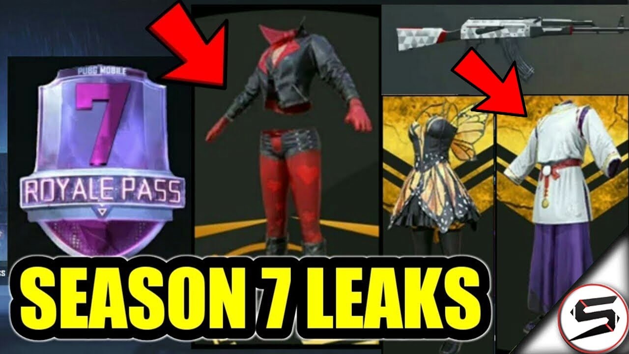 SEASON 7 UPDATE LEAKS PUBG Mobile | New GUN SKINS OUTFITS ROYAL PASS ...