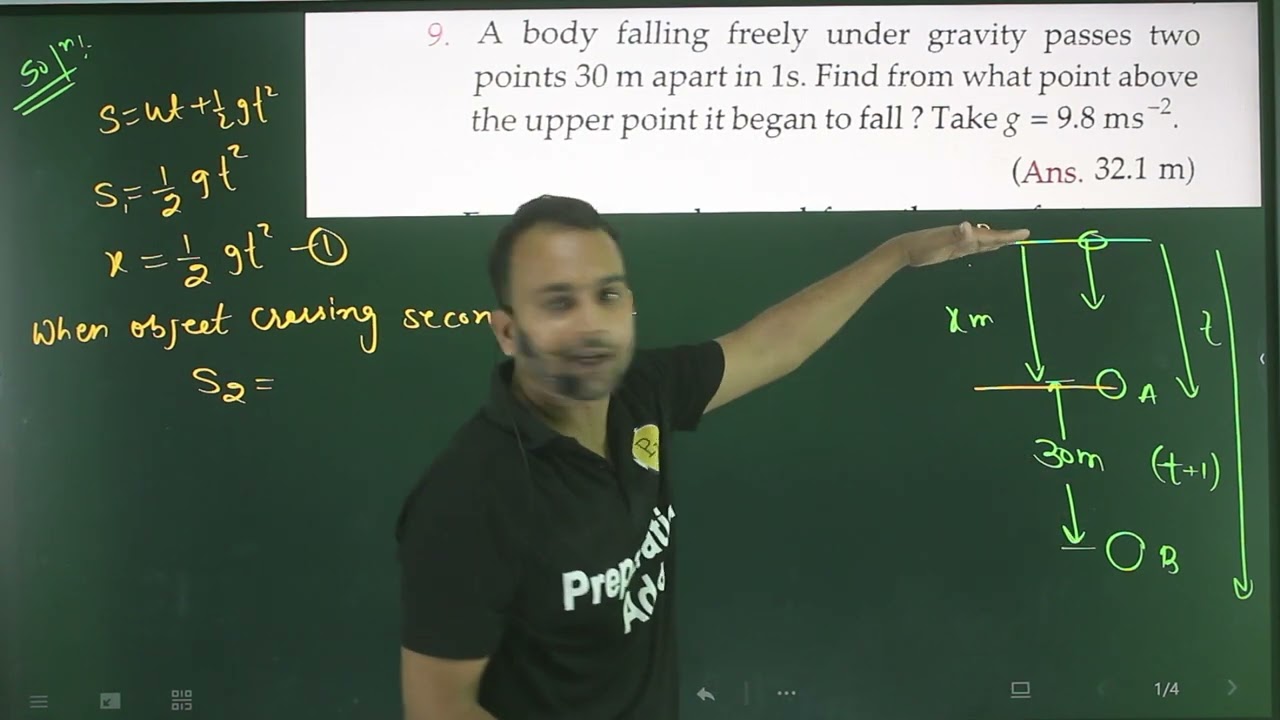 PFP-9 based on motion under the gravity ch-03 11th physics from SL ...