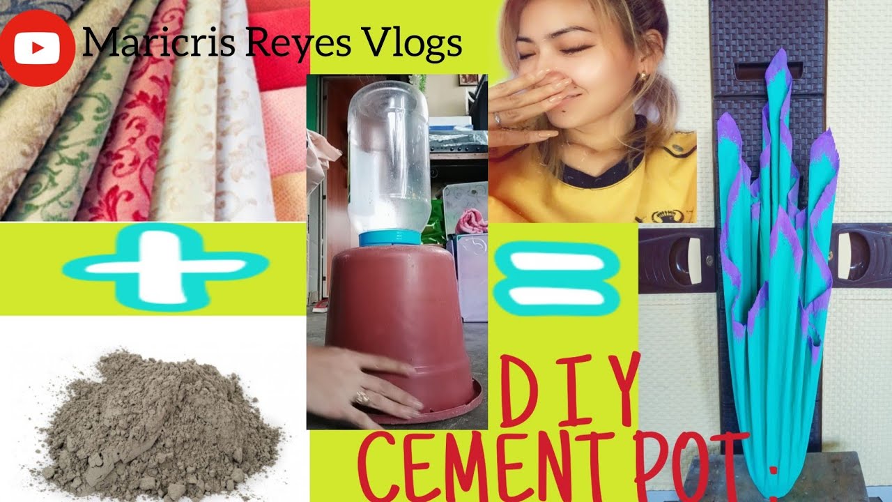 DIY CEMENT POT USING CLOTH 😍😁 - YouTube