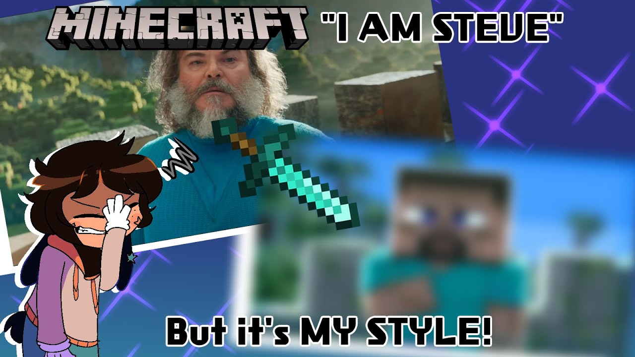 "I AM STEVE" Scene in MY STYLE! | MC Movie Trailer Speedpaint - YouTube