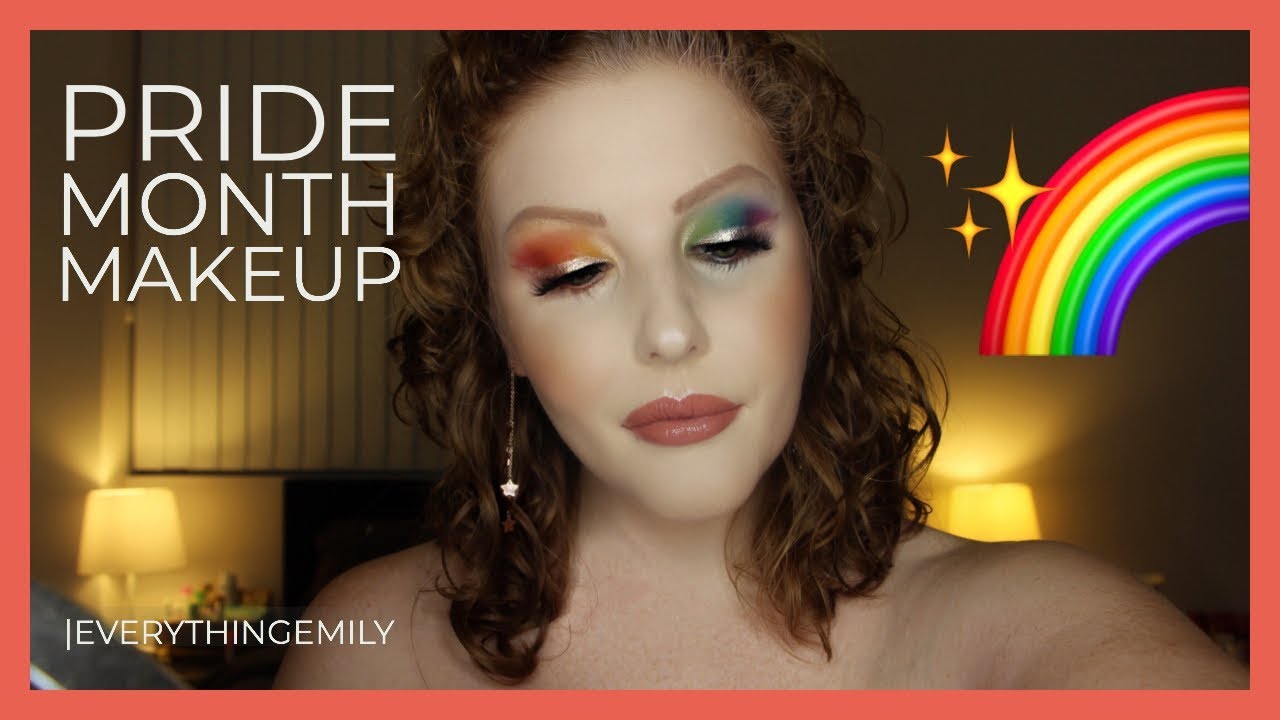 PRIDE MONTH RAINBOW INSPIRED MAKEUP |EverythingEmily - YouTube