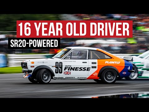 Datsun 1200 Coupe, Powered By an SR20 and Drifted By a Teenager