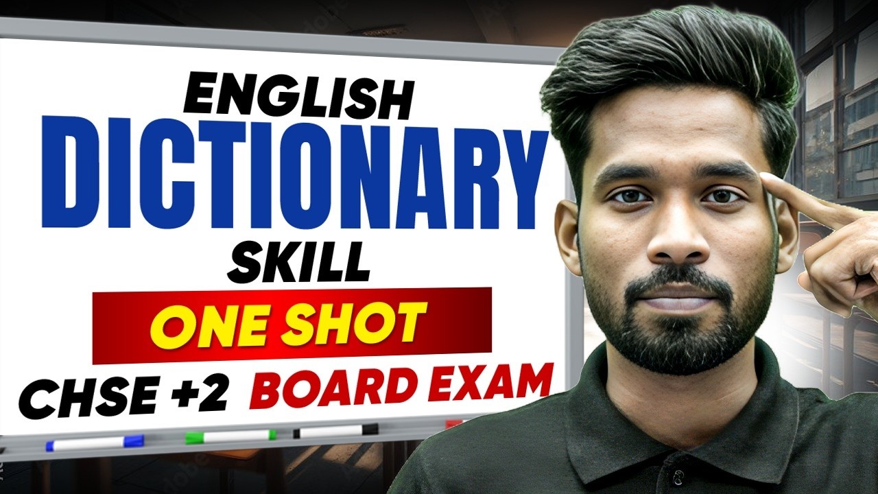 Dictionary Skills One Shot 🔥 for CHSE +2 English Exam 2026 | Class 12 ...