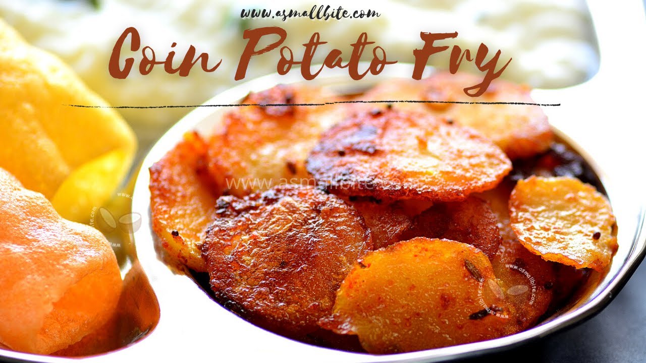 Crispy Potato Fry | Coin Potato Fry recipe | உருளைக்கிழங்கு ரோஸ்ட் - YouTube