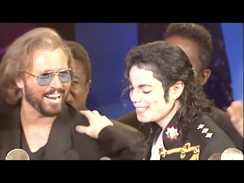 Michael Jackson's speech crashed by a Bee Gee