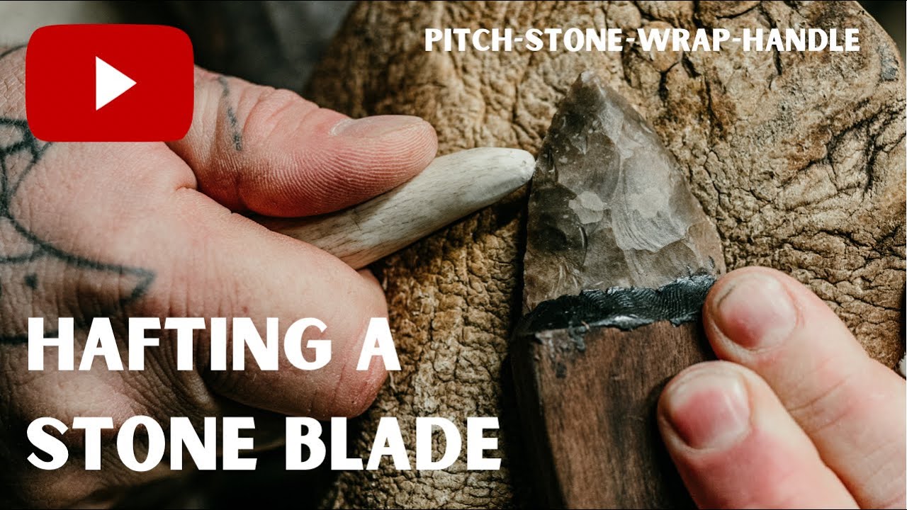 Hafting A Stone Blade - YouTube