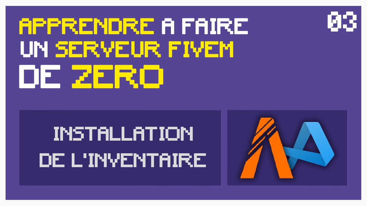 Créer un Serveur GTA5 RP (FiveM) En 2024－EPISODE N°3 : Inventaire ox ...