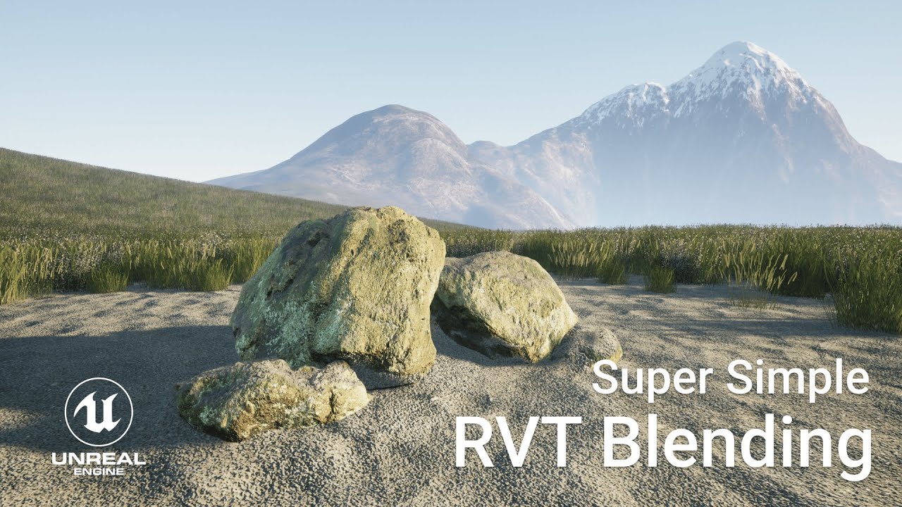 Super Simple Rvt Blending Setup In Unreal Engine With Openland Works With Ue4 And Ue5 Youtube