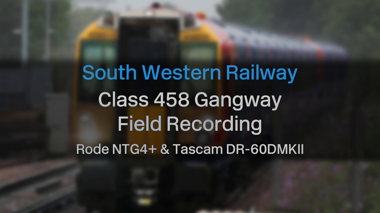 SWR Class 458 - Gangway Sound Recording - YouTube