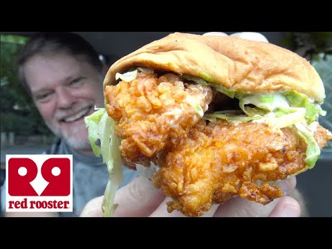 Red Rooster Spicy Triple Burger - YouTube