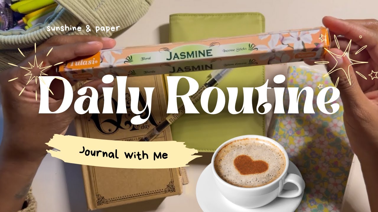 journal with me daily routine | hobonichi a6 and hobonichi weeks - YouTube
