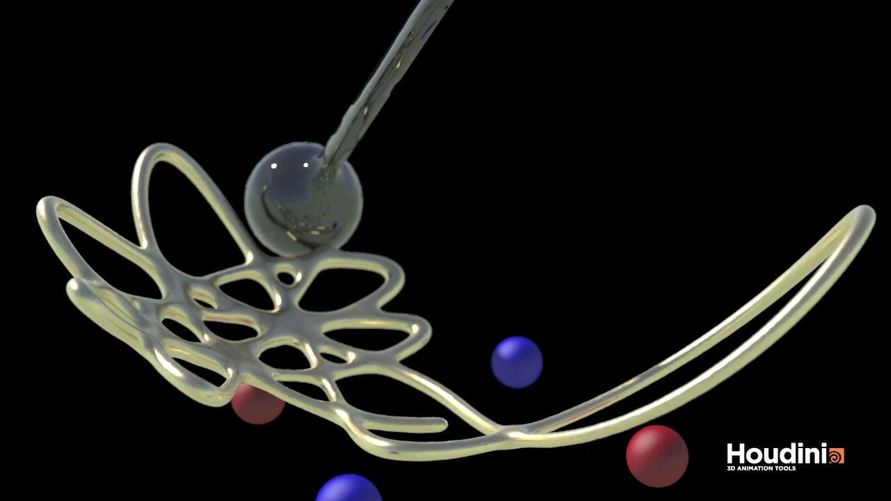 Chaotic Magnetic Pendulum in Houdini - YouTube