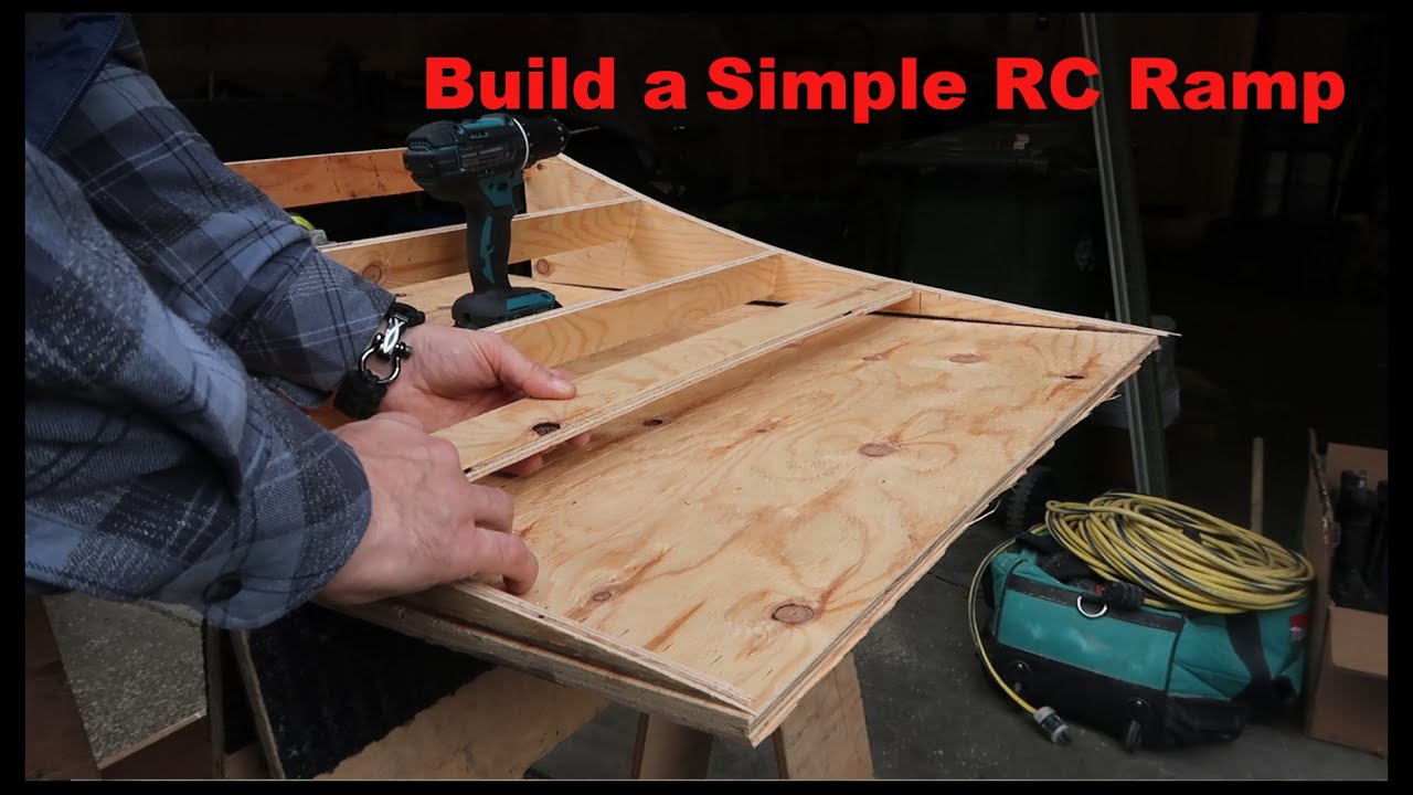 How to build a simple RC ramp from scrap wood! - YouTube