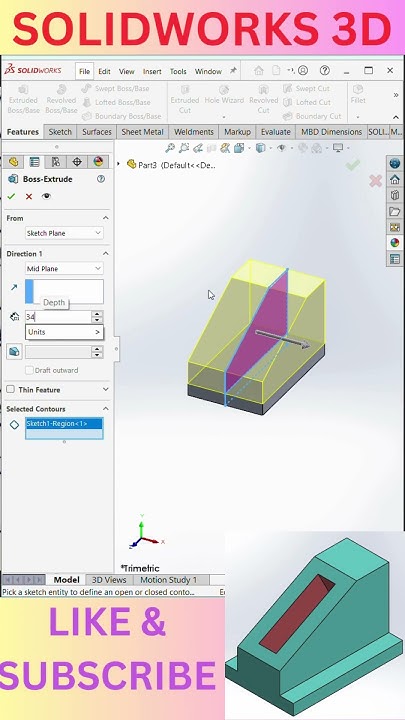 SOLIDWORKS 3D Modeling #solidworks3d #solidworkstutorial #solidworks # ...