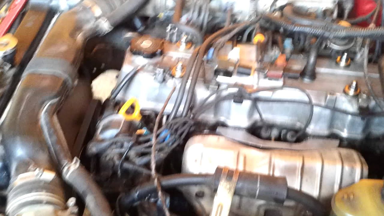 22re first start after timing cover, chain, and gu - YouTube