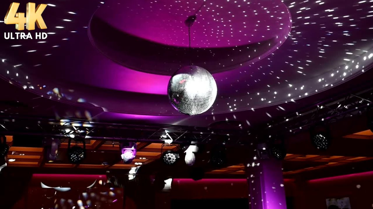 Disco Ball View from Below, Disco Ball Beams, Stage, Mirror Ball ...