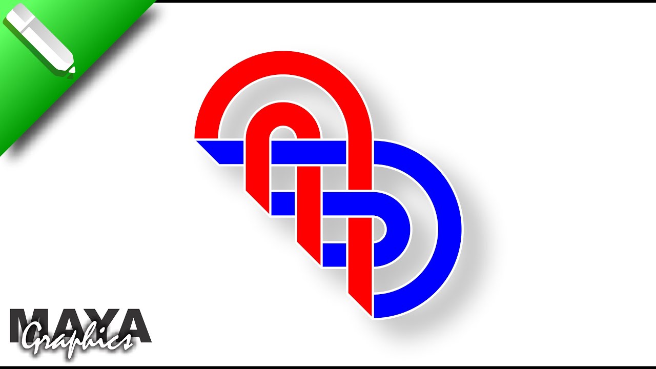 Professional B Logo designing in Coreldraw | Typographic Logo design ...