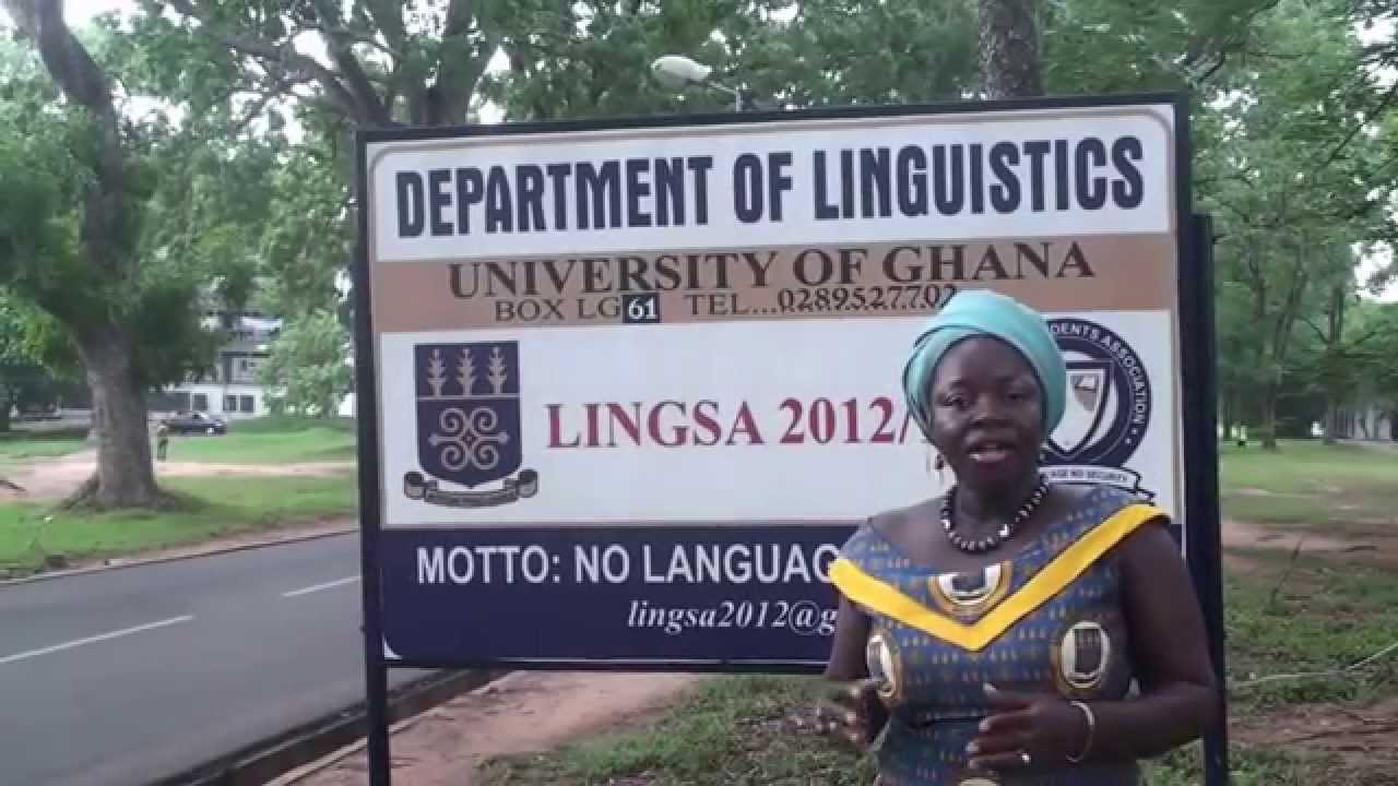 Welcome to the University of Ghana Department of Linguistics! - YouTube