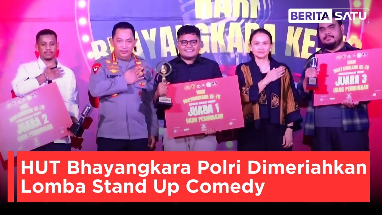 HUT Bhayangkara Polri Dimeriahkan Lomba Stand Up Comedy | Beritasatu ...