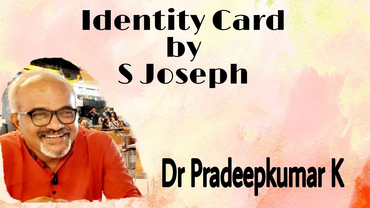 Identity Card, poem by S Joseph - YouTube