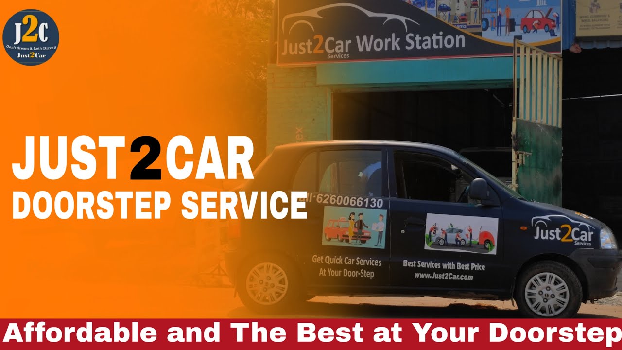 Doorstep car service by JUST2CAR #just2car #carservice - YouTube