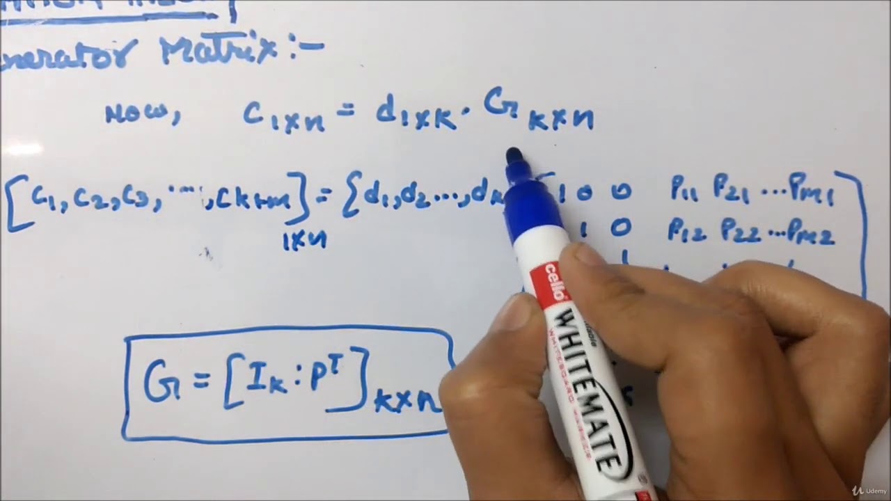 Generator Matrix - Information Theory - YouTube