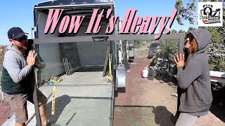 Re-purposing Glass Doors | DIY Patio Wind Block Glass Partition Wall