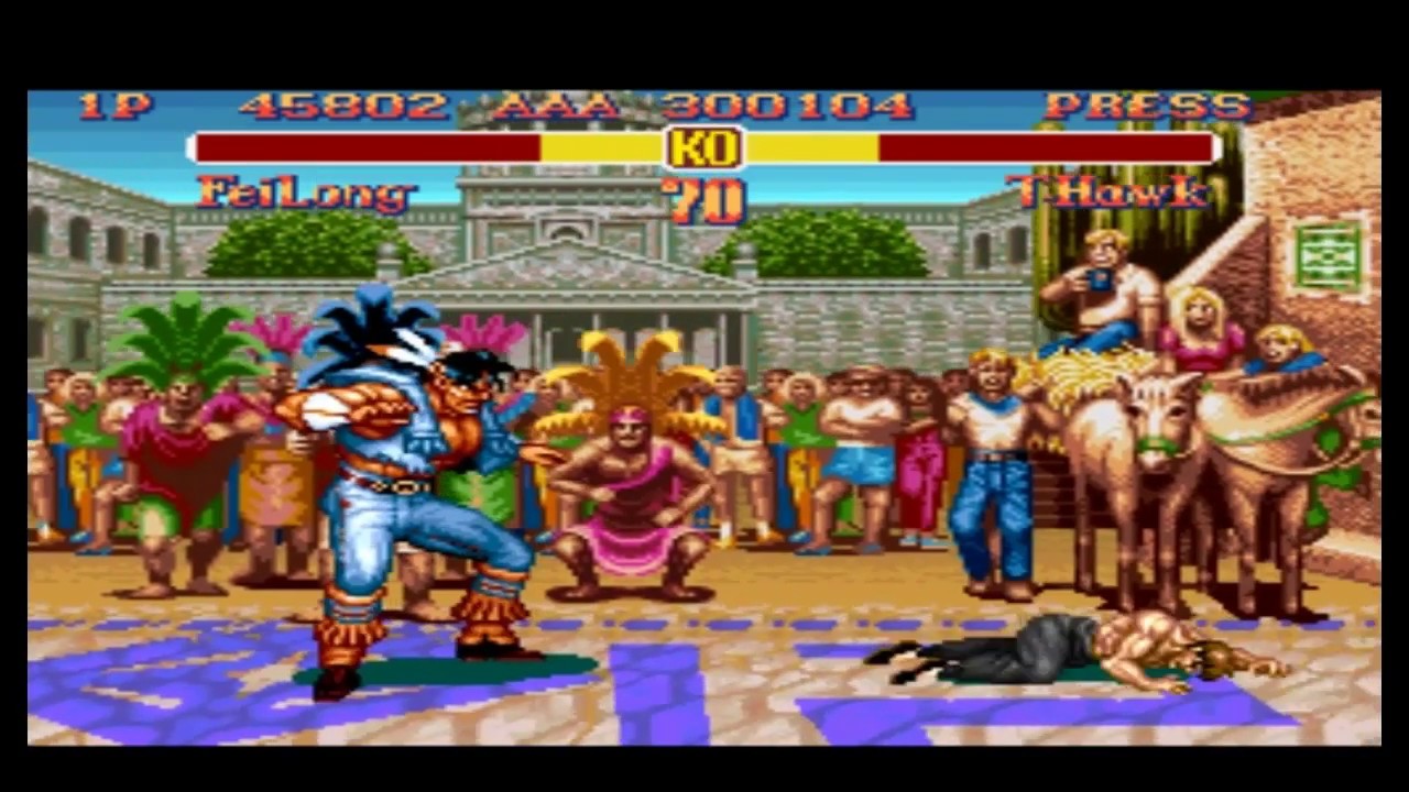 Fei Long vs T Hawk _ Super Street Fighter 2 - Snes - YouTube