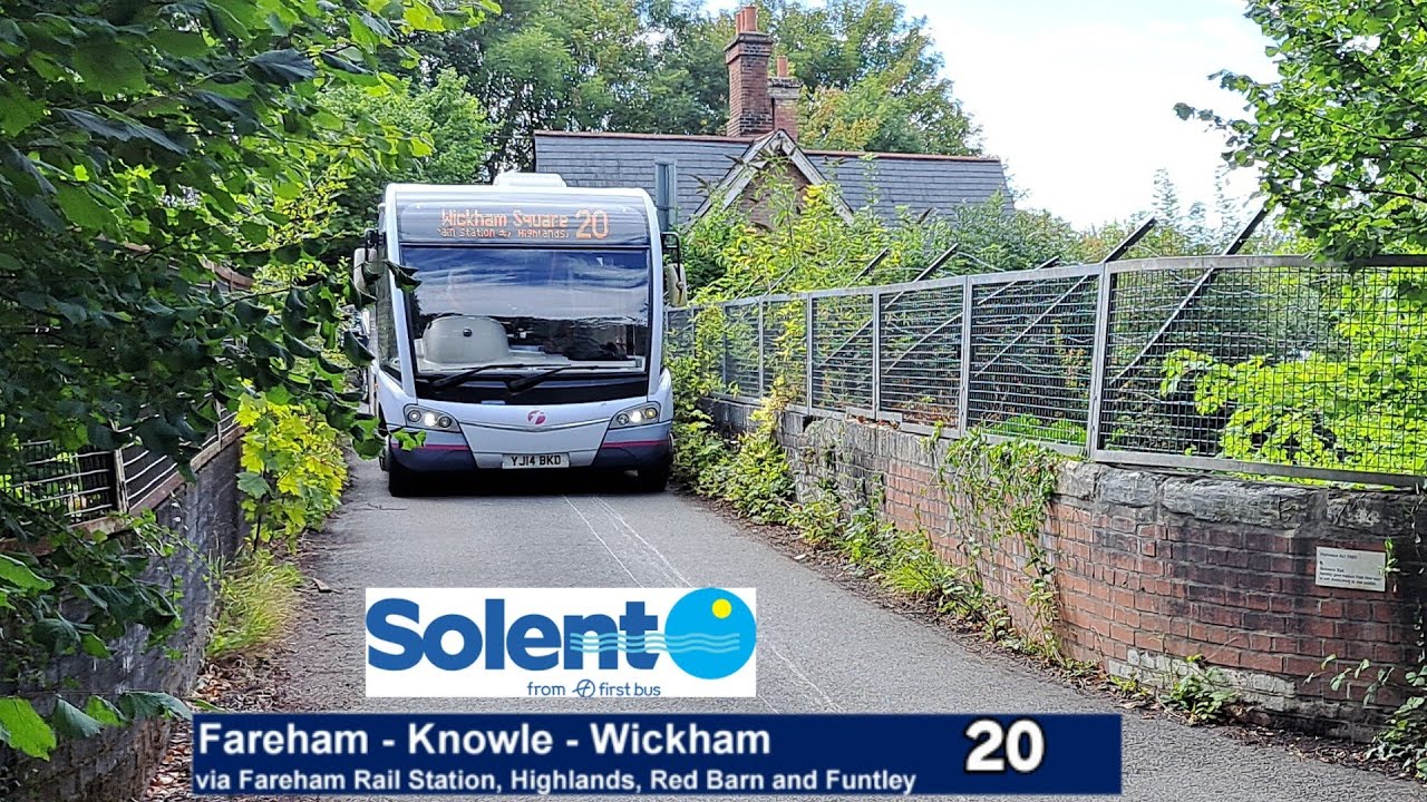 FirstBus Solent: Route 20 Fareham Bus Station to Wickham Square Via ...