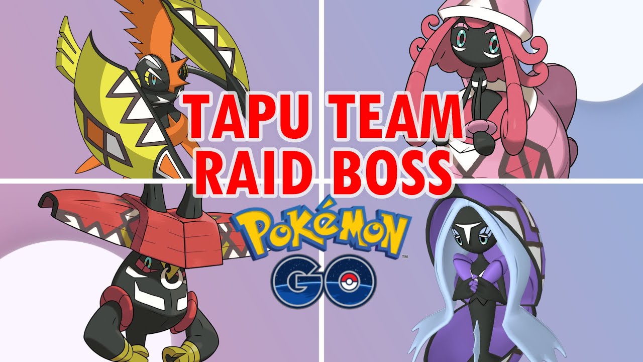 RAID BOSS LEGENDARY TAPU KOKO, TAPU BULU, TAPU LELE, TAPU FINI - YouTube