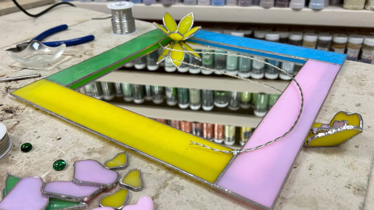 Creating Stained Glass Mirrors - YouTube