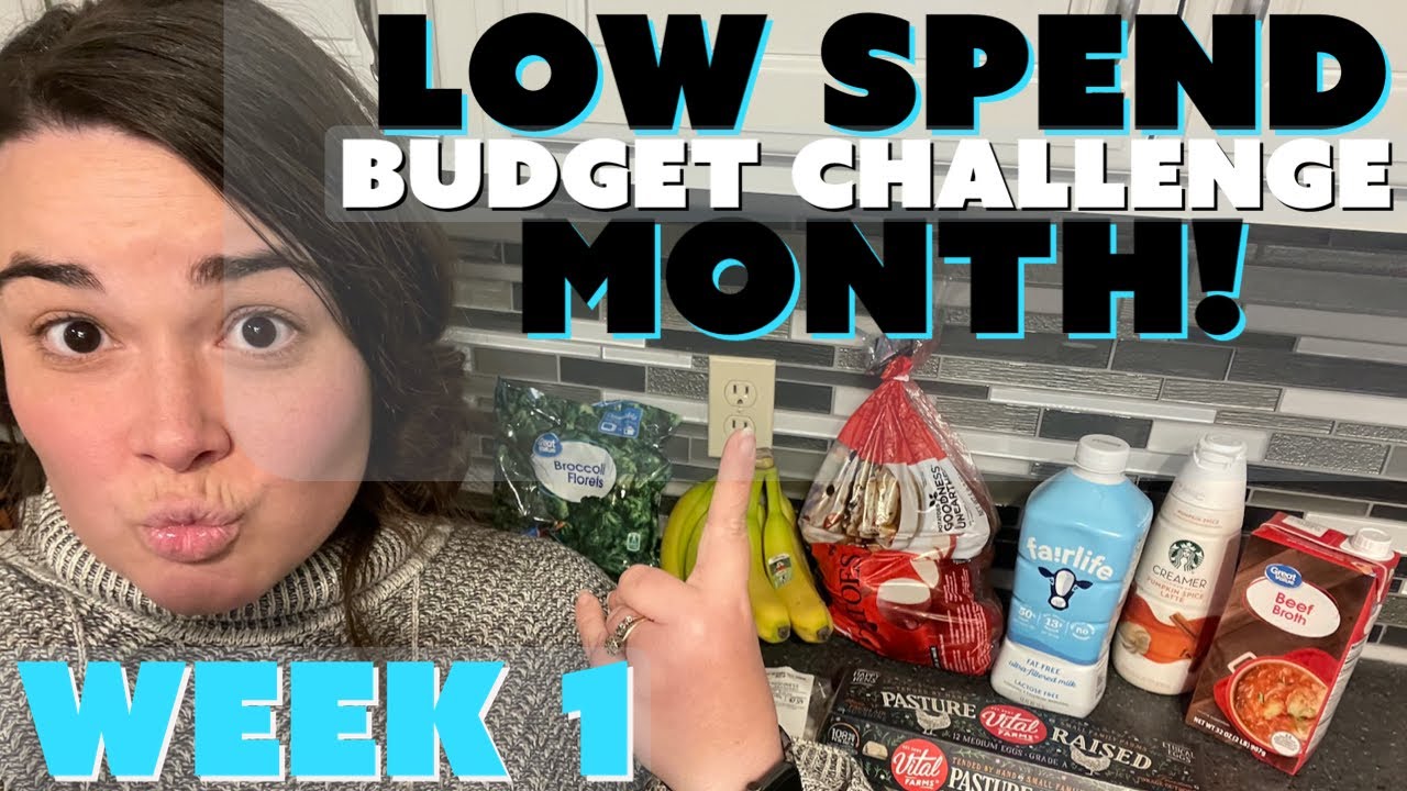 GROCERY BUDGET CHALLENGE MONTH WEEK 1 - YouTube