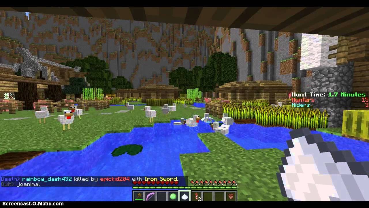 Minecraft Mini Game: Block hunt!!!!!!!!!!!!!!!! - YouTube