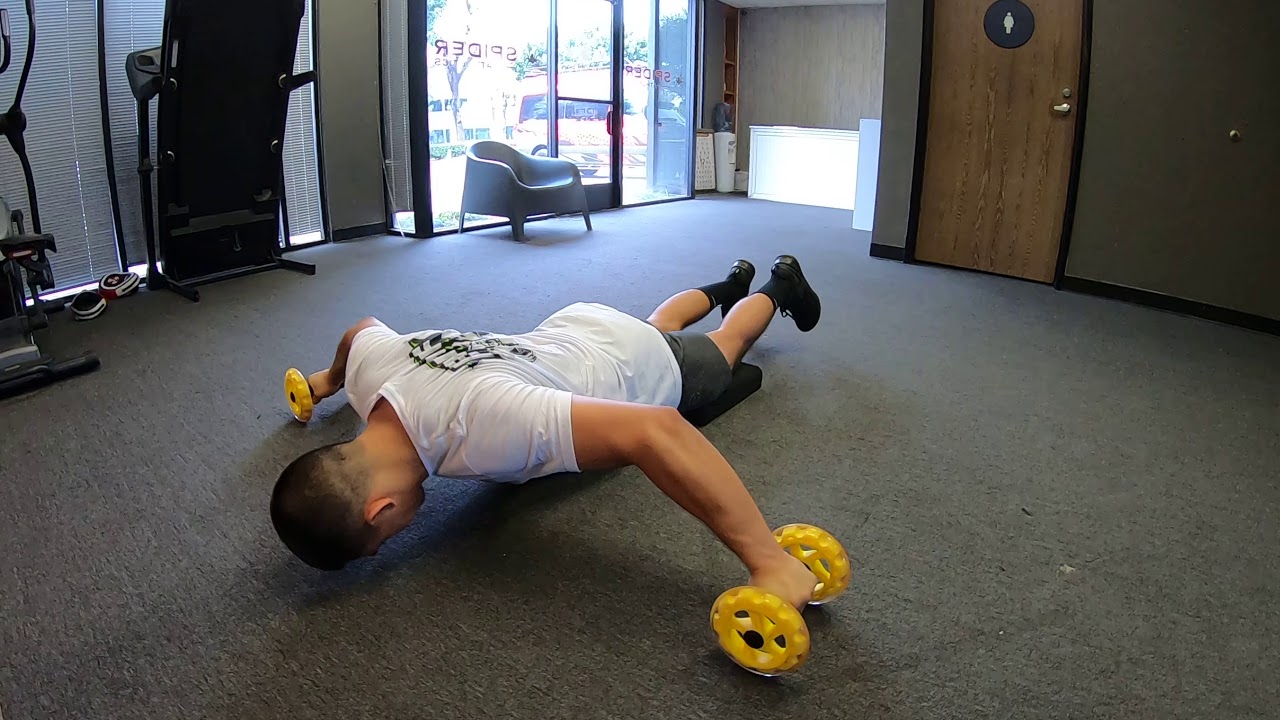 Chest Fly w: Rollers - YouTube