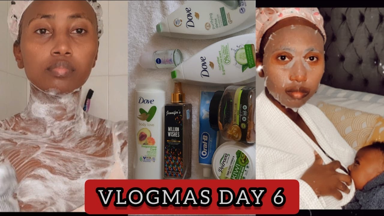 VLOGMAS 6, 2022//MY SHOWER PAMPER ROUTINE// POSTPARTUM MAMA SELF-CARE ...