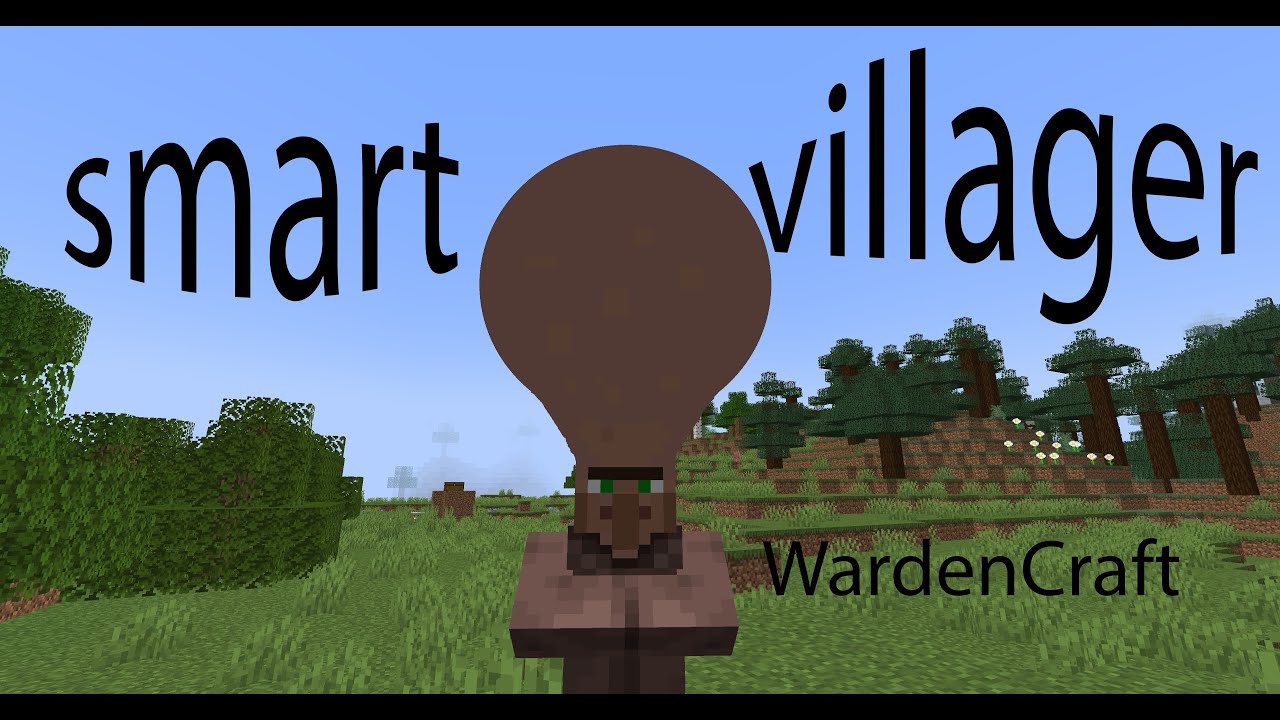 a smart villager in Minecraft - YouTube