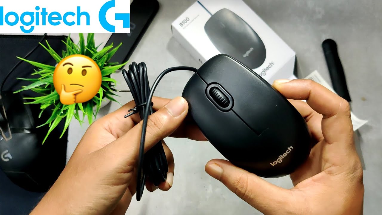 Logitech B100 Wired USB Mouse Under 300 Rupee #mouse - YouTube