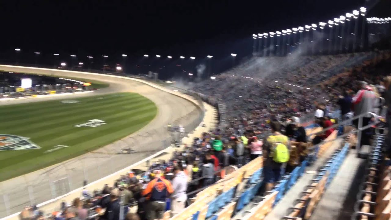 NASCAR Furious 7 race winner celebration/fireworks - YouTube