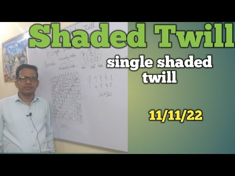 Shaded twill,Single shaded twill weave,Twillderivatives ...