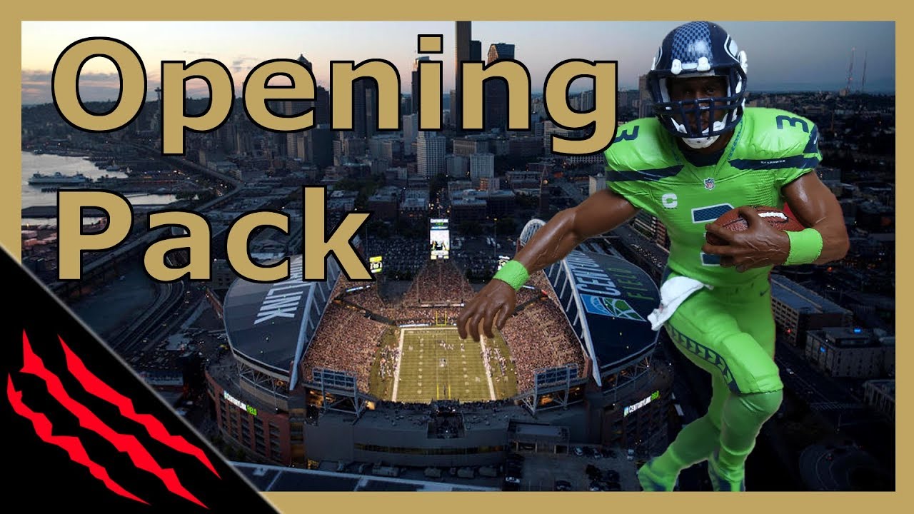 Opening Pack Seattle Seahawks Madden 18 Russell Wilson Color Rush Figur ...