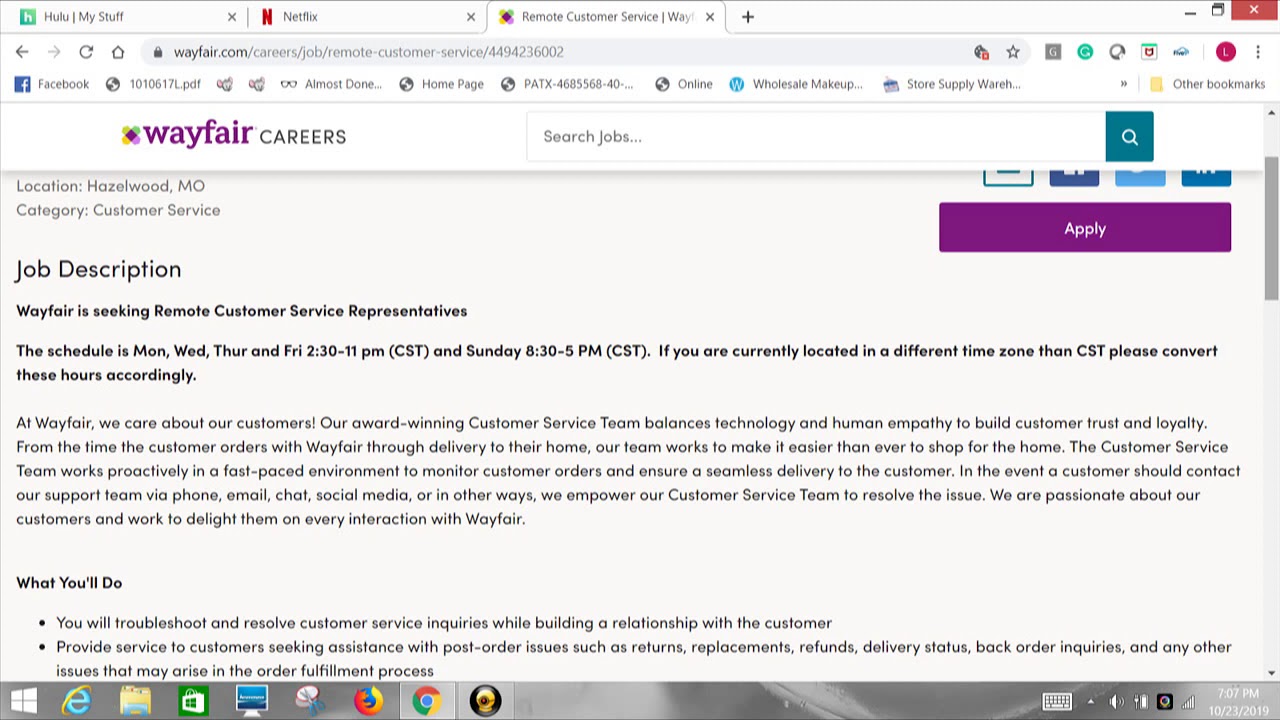 New work from home job! Wayfair! - YouTube